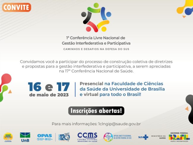 17ª Conferência Nacional De Saúde Será Nos Dias 16 E 17 De Maio